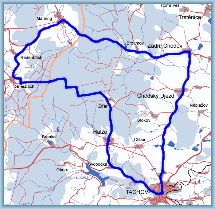 Z Tachova do CHKO Český les